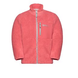 Jack Wolfskin Jungen Fleecejacke "ICE CURL JACKET K", rosa, Gr. 176, Fleece, Obermaterial: 100% Polyester, Jacken, mit Eingrifftaschen und