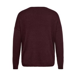 Only CARMAKOMA Damen V-Ausschnitt-Pullover "CARMARGARETA LS PULLOVER KNT NOOS"fig detail:melange, Gr. M, meliert, Strick, Obermaterial: 50% Viskose,
