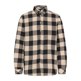 Blend Herren Flanellhemd "BHBUSTER SHIRT", schwarz-wei&szlig;, Gr. M, kariert, Web, Obermaterial: 100% Baumwolle, Hemden, Baumwolle, regular fit