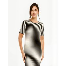 Damen Maxikleid "Libert&eacute; Essentiel Dress NATALIA", schwarz-wei&szlig;, Gr. S, LIBERT&Eacute; ESSENTIEL, Obermaterial: 95% Viskose, 5% Elasthan, Kleider