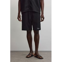 Pegador Herren Shorts "JOVREN STRUCTURED SHORTS", schwarz, Gr. XS, unifarben, Web, Obermaterial: 57% Polyester, 38% Baumwolle, 5% Elasthan, Hosen