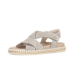 Gabor Damen Riemchensandale "Riemchensandale", Gr. 39, beige, Schuhe