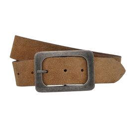 AnnaMatoni Damen Lederg&uuml;rtel "AnnaMatoni Damen Lederg&uuml;rtel in hochwertigem Velour Leder 4cm", braun, Gr. 90, 100% Leder, G&uuml;rtel