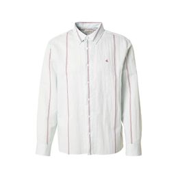 Calvin Klein Button Up Shirt male size M Pastel blue / Cherry red / White