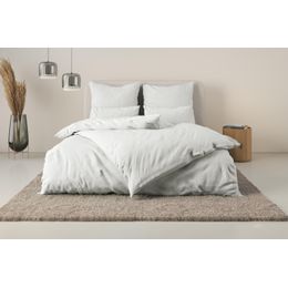 Bettw&auml;sche OTTO HOME, wei&szlig;, Perkal, Obermaterial: 100% Baumwolle, Bettw&auml;sche, "Luisa", 4 Qualit&auml;ten f&uuml;r dein perfektes Schlafgef&uuml;hl (von Komfort bis