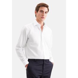 Seidensticker Herren Businesshemd "Schwarze Rose"wei&szlig;, Gr. 40, unifarben, 100% Baumwolle, Hemden, Regular 1/1 Kentkragen Uni