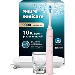 Elektrische Zahnb&uuml;rste "DiamondClean 9000 HX9911", pink, PHILIPS SONICARE, Kunststoff, B:17,4cm H:25,2cm T:11,1cm, Elektrozahnb&uuml;rsten, mit