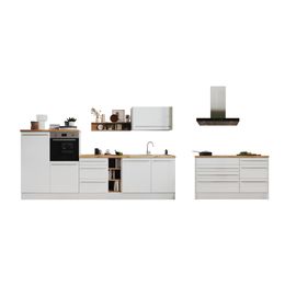 K&uuml;chenzeile respekta, B:320cm H:200cm T:60cm, wei&szlig;, Komplettk&uuml;chen-Sets, "Gabriel", Breite 320/150 cm mit Soft-Close in exklusiver Konfiguration f&uuml;r