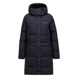 Damen Daunenmantel "W Quiver Down Parka", schwarz, Gr. XL, Peak Performance, unifarben, 100% Polyester, M&auml;ntel, mit Kapuze