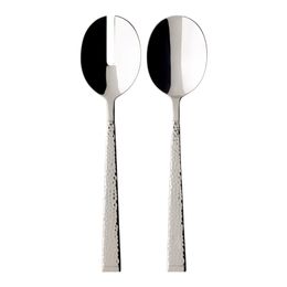 Villeroy & Boch VILLEROY & BOCH Besteck-Set "Salatbesteck Blacksmith 2er Set edelstahl", 2, silber, Essbesteck-Sets, Sp&uuml;lmaschinenfest