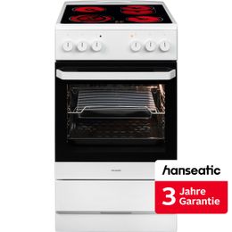 Hanseatic Elektro-Standherd "5022CE3.313eED(W)", wei&szlig;, Herdsets, inkl. 3 Jahre Herstellergarantie