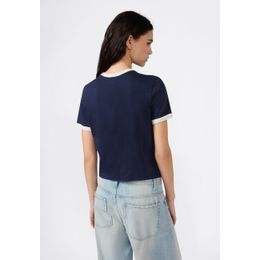 Champion Damen Tanktop "RINGER graphic fitted T-shirt", blau, Gr. XL, Obermaterial: 100% Baumwolle, Tops, aus Baumwolle, in den Gr&ouml;&szlig;en XS bis XL