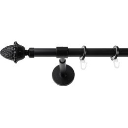 Gardinenstange SN DECO GROUP, L:480cm &Oslash;:19mm, schwarz, Gardinenstangen
