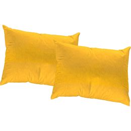 Dekokissen WIRTH, B:40cm L:60cm, gelb, Obermaterial: 100% Polyester, Dekokissen_Sitzkissen_Kissenh&uuml;llen, "Westport"
