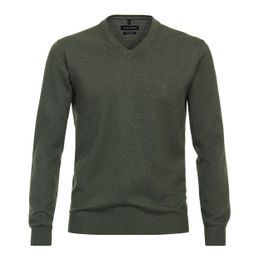Casamoda Herren Strickpullover "Casamoda Pullover uni", gr&uuml;n, Gr. XL, 100% Baumwolle, Pullover