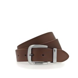 Mustang Herren Lederg&uuml;rtel ""Franklin"", braun, Gr. 130, Rindsleder, G&uuml;rtel, mit &Uuml;berl&auml;nge, 3,5 cm breit, aus Rindsleder