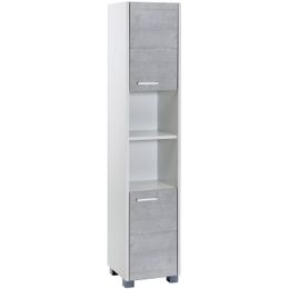 Hochschrank Schildmeyer, B:30,2cm H:150,5cm T:30cm, grau, FSC-zertifizierter Holzwerkstoff, Badezimmer, Schr&auml;nke, "Laif, Breite 30 cm", Wechselbarer