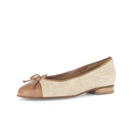 Gabor Damen Ballerina "Eleganter Ballerina", Gr. 35,5, beige, Schuhe