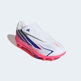 M&auml;dchen Fu&szlig;ballschuh "F50 HYPERFAST CLUB KIDS, NATURRASEN/GEMISCHTE B&Ouml;DEN, KLETTVERSCHLUSS", adidas Performance, Gr. 32, pink, Synthetik, Schuhe, f&uuml;r