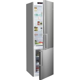 Bosch K&uuml;hl-/Gefrierkombination, B:60cm H:203cm T:66,5cm, silber, K&uuml;hlschr&auml;nke