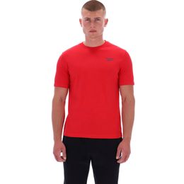 Reebok Herren T-Shirt "CODY SMALL LOGO CREW NECK SS TEE", rot, Gr. XXL, Obermaterial: 100% Baumwolle, Shirts, mit Rundhalsausschnitt, Kurzarm, ohne