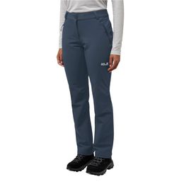 Jack Wolfskin Damen Outdoorhose "ACTIVATE THERMIC PANTS W", blau, Gr. 40, Obermaterial: 52% Polyamid, 36% Polyester, 12% sonstige Fasern. Futter: