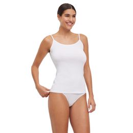Falke Damen Funktionsunterhemd "Daily Comfort", wei&szlig;, Gr. XL, Obermaterial: 96% Baumwolle CO. 4% Elasthan EL., Unterhemden