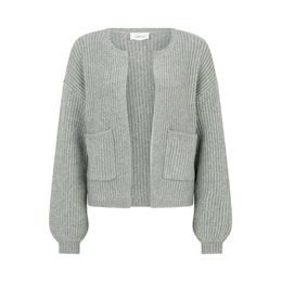 Cartoon Damen Strickjacke "Damen mit Taschen", grau, Gr. 36, Obermaterial: 62% Polyester, 25% Polyacryl, 6% Polyester, 4% Wolle, 3% Polyamid,