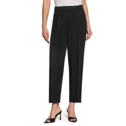 Zero Damen B&uuml;gelfaltenhose "Damen mit Bundfalten", schwarz, Gr. 36, Obermaterial: 65% Polyester, 30% Viskose, 5% Elasthan, Hosen, B&uuml;gelfalte