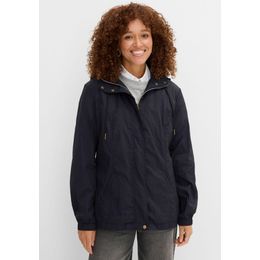 bonprix Damen Allwetterjacke, schwarz, Gr. 38, unifarben, Web, Obermaterial: 100% Polyamid, Jacken, sportlicher Stil, leichter Parka mit Kapuze, mit