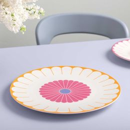 Villeroy & Boch VILLEROY & BOCH Servierplatte "Servierplatten Fleur Couleur &oslash; 31,8 cm 6er Set bunt", &Oslash; 31,8cm, bunt, Servierplatten, Sp&uuml;lmaschinenfest,