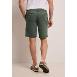 Street One MEN Herren Shorts, gr&uuml;n, Gr. 36, unifarben, Web, 98% Baumwolle, 2% Elasthan, Hosen, aus Baumwolle mit Stretchanteil