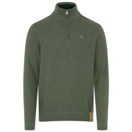 MAN'S WORLD MAN'S WORLD Herren Troyer, gr&uuml;n, Gr. 4XL, Strukturmuster, unifarben, Strick, Obermaterial: 50% Baumwolle, 50% Polyacryl, Pullover, aus Strick,