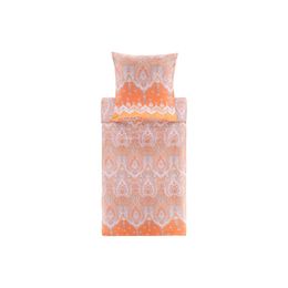 Bettw&auml;sche Bassetti, orange, Satin, Obermaterial: 100% Baumwolle CO., Bettw&auml;sche, "ISOLABELLA", aus satinierter Baumwolle