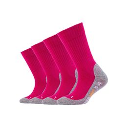 Camano Jungen Funktionssocken "function", Gr. 31, pink, Materialmix, uni und meliert, Socken, mit verst&auml;rkten Belastungszonen an Ferse und Spitze