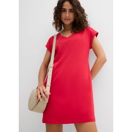 bonprix Damen Shirtkleid, rot, Gr. 40, Jersey, Obermaterial: 100% Baumwolle, Kleider, f&uuml;r Fr&uuml;hling und Sommer, aus reiner Baumwolle, lockerer Schnitt