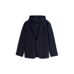 Tommy Hilfiger Herren Sakko mit Kapuze "NY BIB PUNTO MILANO", schwarz, Gr. 54, Obermaterial: 75% Polyester, 22% Viskose, 3% Elasthan, Sakkos