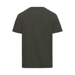 Camel Active Herren T-Shirtleaf gr&uuml;n, Gr. M, unifarben, Jersey, Obermaterial: 100% Baumwolle, Shirts, mit Henley Ausschnitt
