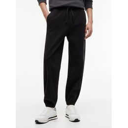 Tommy Jeans Herren Jogger Pants "SONNY JOG PANT", schwarz, Gr. S, unifarben, Web, Obermaterial: 98% Baumwolle, 2% Elasthan, Hosen, Regular fit mit