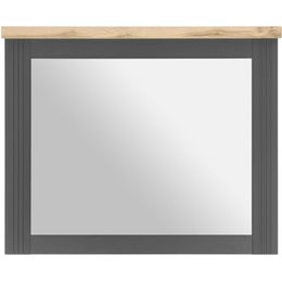 Wandspiegel OTTO HOME, B:90cm H:73cm T:4cm, grau, Holzwerkstoff, Flur, Spiegel, "Westminster, Spiegel im Landhausstil, Garderobenspiegel,