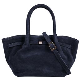 FORTY Damen Henkeltasche "Marvezza - S", blau, Leder, unifarben, Taschen, echt Leder, Made in Italy