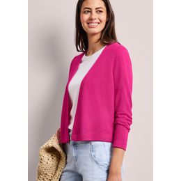 Street One Damen Cardiganmagenta dream, Gr. 44, unifarben, Stoff, 60% Viskose, 40% Polyester, Strickjacken, Feinstrick