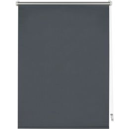 Seitenzugrollo Gardinia, B:85cm H:150cm, grau, Polyester, Rollos, "Thermo Klemmrollo Energiesparend", abdunkelnd mit Thermobeschichtung