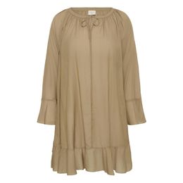 Kaffe CURVE Dress 'KCflori' female size 50 Dark beige