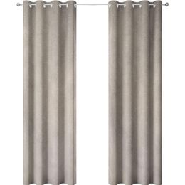 Verdunkelungsvorhang OTTO HOME, B:135cm H:225cmsand, Polyester, Polyester, Kinderzimmer, Gardinen, "Ronnel", einfarbig, Wohnzimmer,