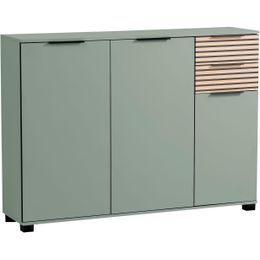 Schuhschrank Schildmeyer, B:141,9cm H:105,5cm T:35cm, gr&uuml;n, FSC-zertifizierter Holzwerkstoff, Flur, Schr&auml;nke, "Alexa, Schuhschrank, Made in Germany,