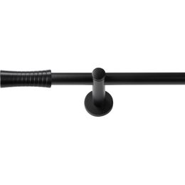 Gardinenstange SN DECO GROUP, L:400cm &Oslash;:19mm, schwarz, Gardinenstangen, "Gardinenstange Nancy &Oslash; 19 mm, 1-l&auml;ufig, Fixma&szlig;, verschraubt"