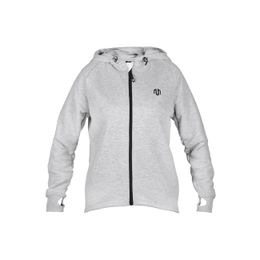 MOROTAI Damen Kapuzenpullover "MOROTAI Damen MOROTAI Comfy Performance Full Zip Hoodie"light grau, Gr. XS, mehrfarbig, 65% Baumwolle, 35% Polyester,