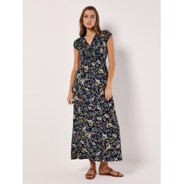 Apricot Damen Maxikleid "Maxikleid", blau, Gr. 34, gebl&uuml;mt, gewebt, Obermaterial: 100% Viskose CV., Kleider, mit Blumenmuster