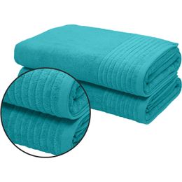 Saunatuch OTTO HOME, B:80cm L:200cm, blau, Frottier, Obermaterial: 100% Baumwolle, Handt&uuml;cher, "Sanremo Premium, Premium Handt&uuml;cher, 600 gr/m&sup2;,